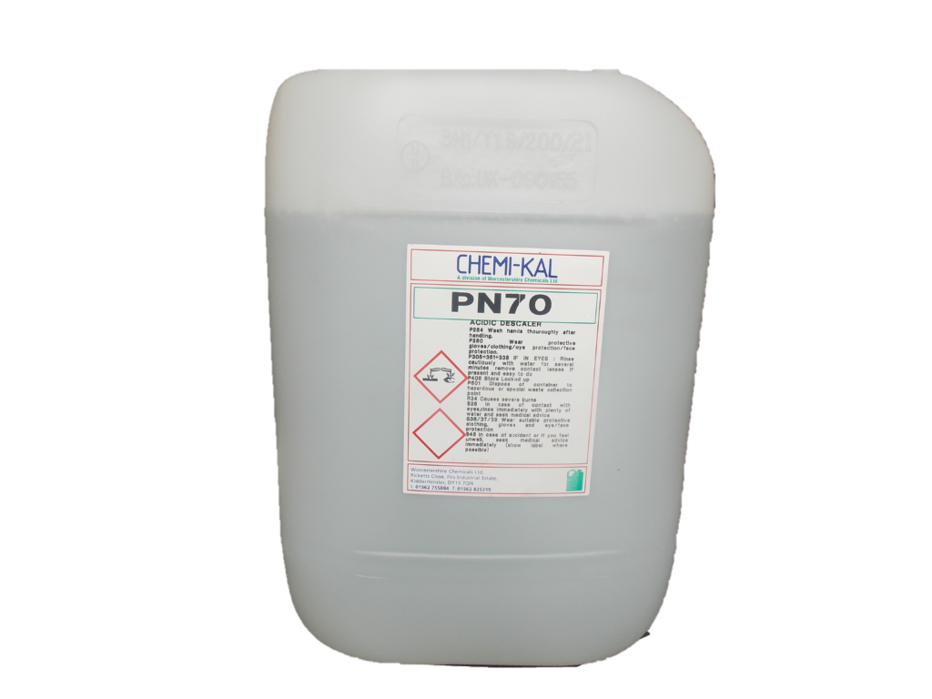 PN70 Low Foaming Phosphoric/Nitric Based Descaler (2x5L and 20L Containers)