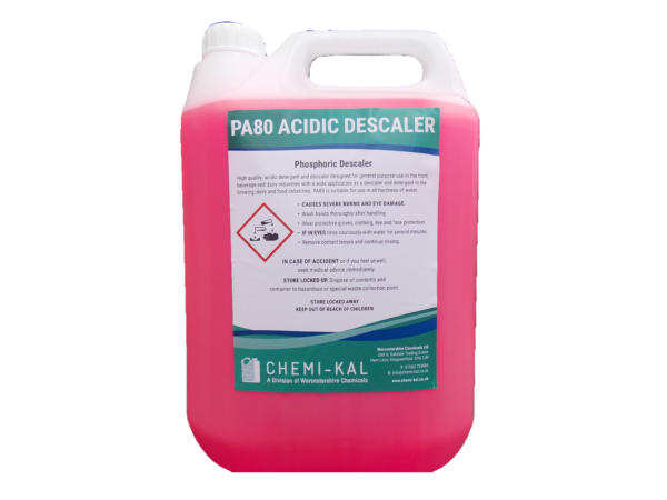 PA80 Acidic Descaler (2x5 Litre, 20L Containers)