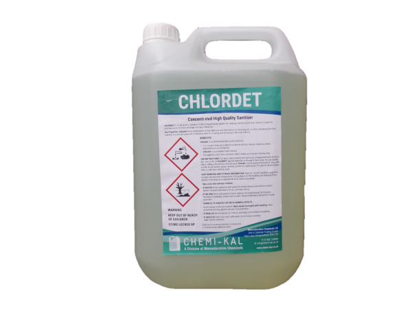 Chlordet Sodium Hypochlorite Solution 10L (2x5), 20L, 210L